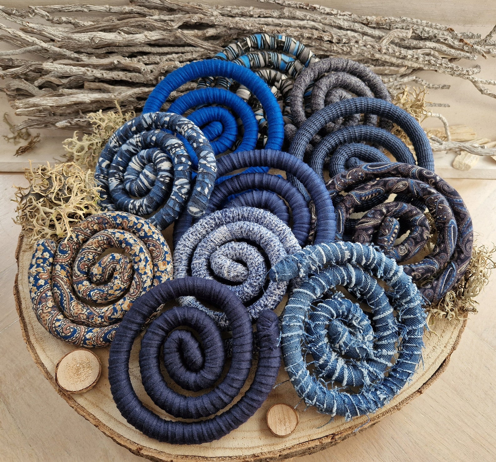BLUE Loc Tie Dread Ties Loc Ties Dreadlock Accessories Wired Loc ...