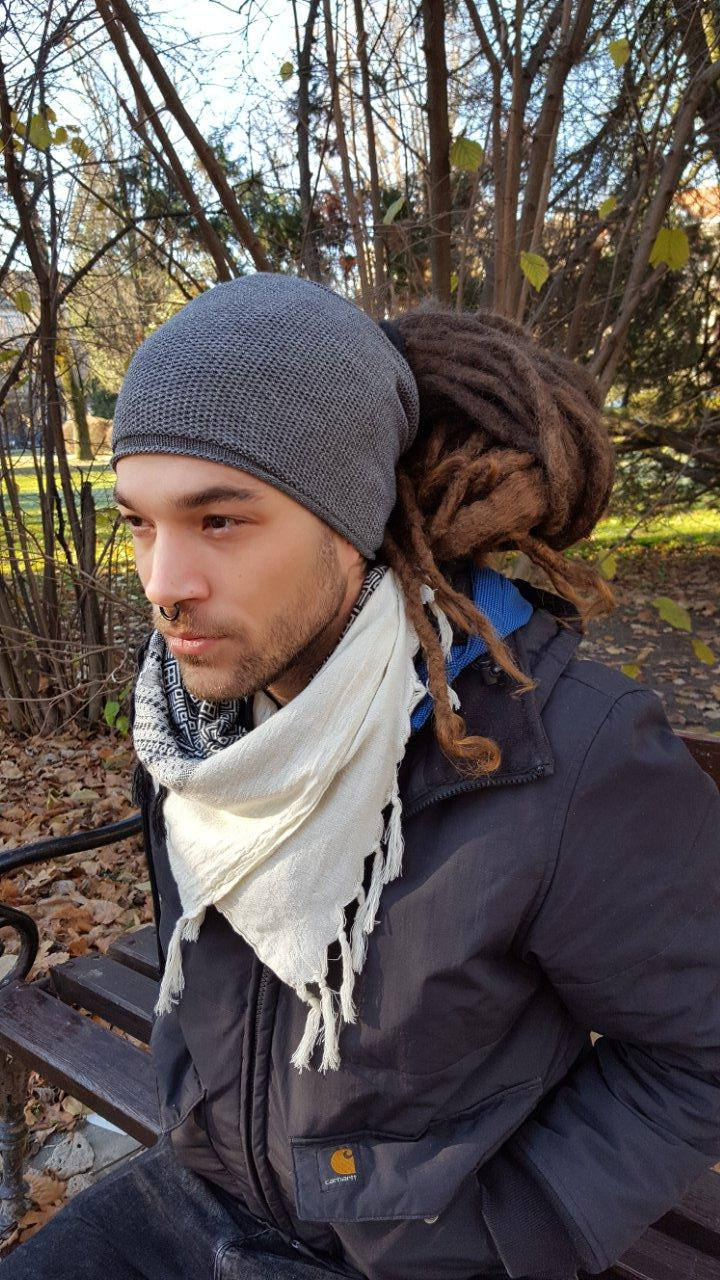 Knitted Headband for Men Head Scarf Head Wrap Charocal | Etsy
