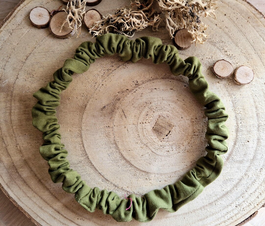 Large Green Dread Scrunchy, Dread Tie, Dreadlock Accessories, Easy ...