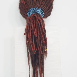 BLUE Plaid Scrunchies Dread Ties Dreadlock Accessories Hair Tie Bun ...