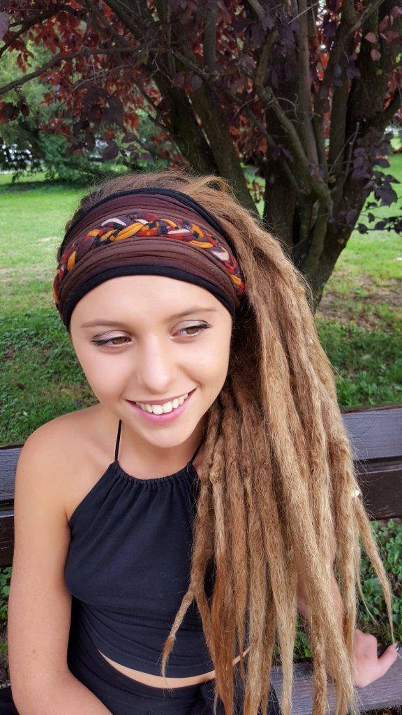 Autumn Headband Earth Headband Head Scarf Yoga Turban Braided - Etsy