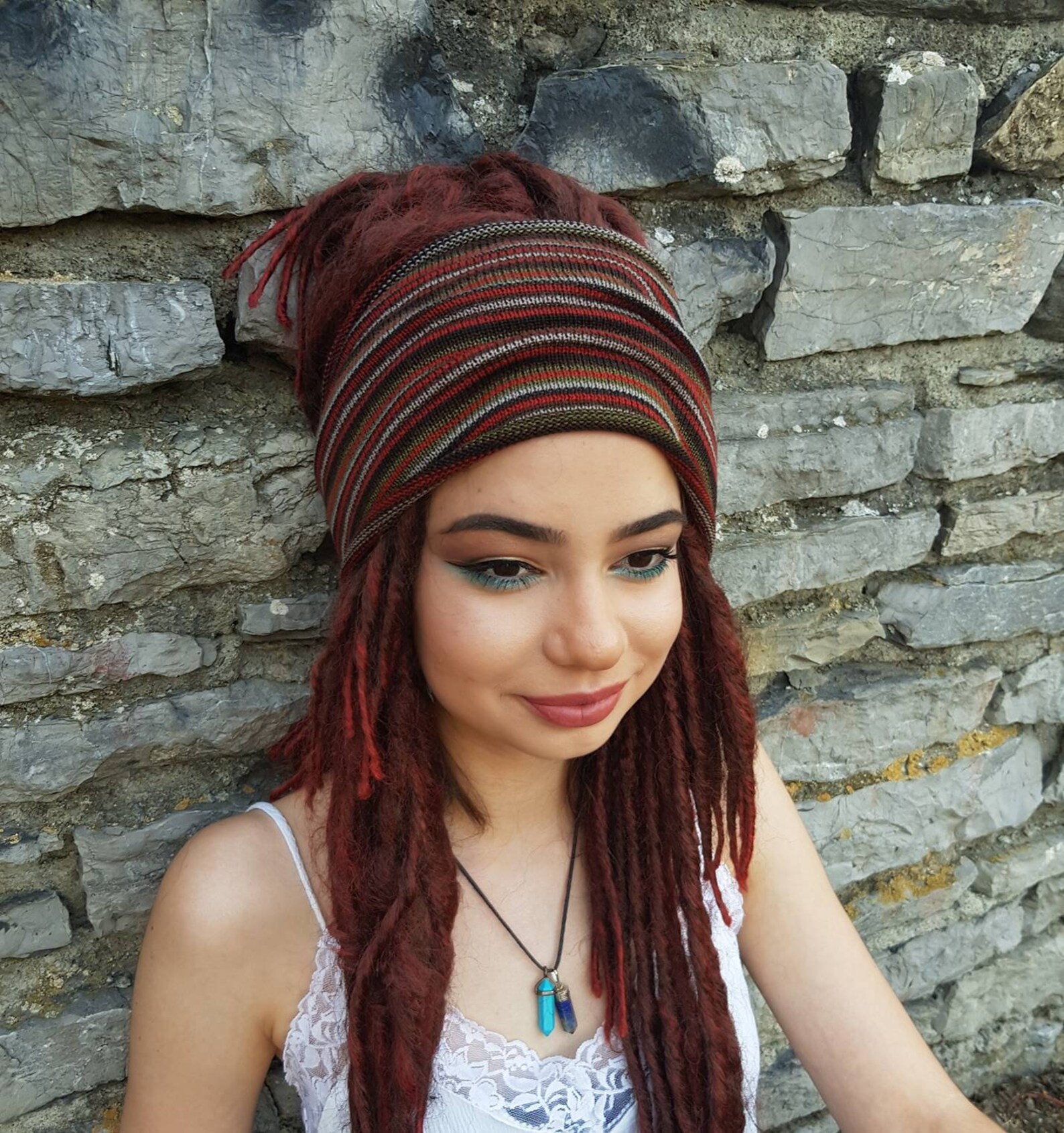 EARTH Headband, Autumn Headband, Womens and Mens Headband, DREADLOCK ...