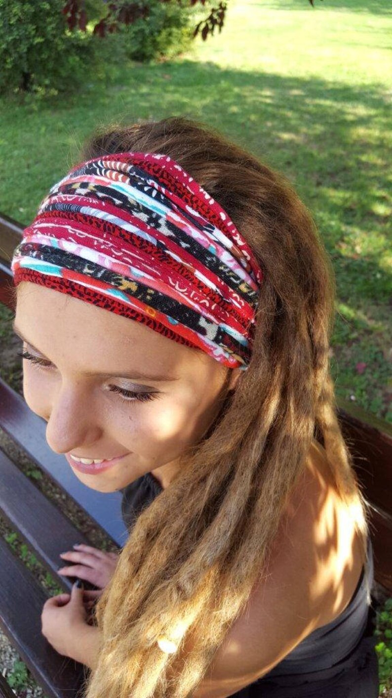 Red Hair Scarf Red Head Scarf Tribal Coachella Burning Man - Etsy