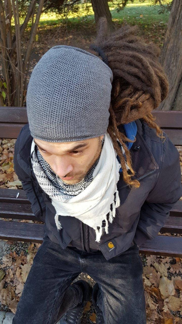 Knitted Headband for Men Head Scarf Head Wrap Charocal | Etsy