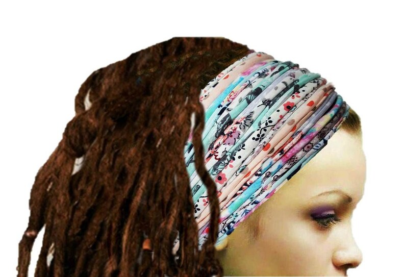 Gypsy Scarfs Colorful Headband Flowery Head Scarf Boho - Etsy