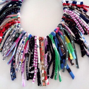 Crazy Funky Fun Necklace Statement Necklace Fringe Necklace - Etsy