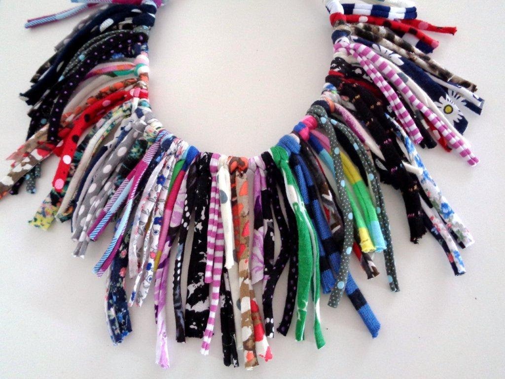 Crazy Funky Fun Necklace Statement Necklace Fringe Necklace - Etsy