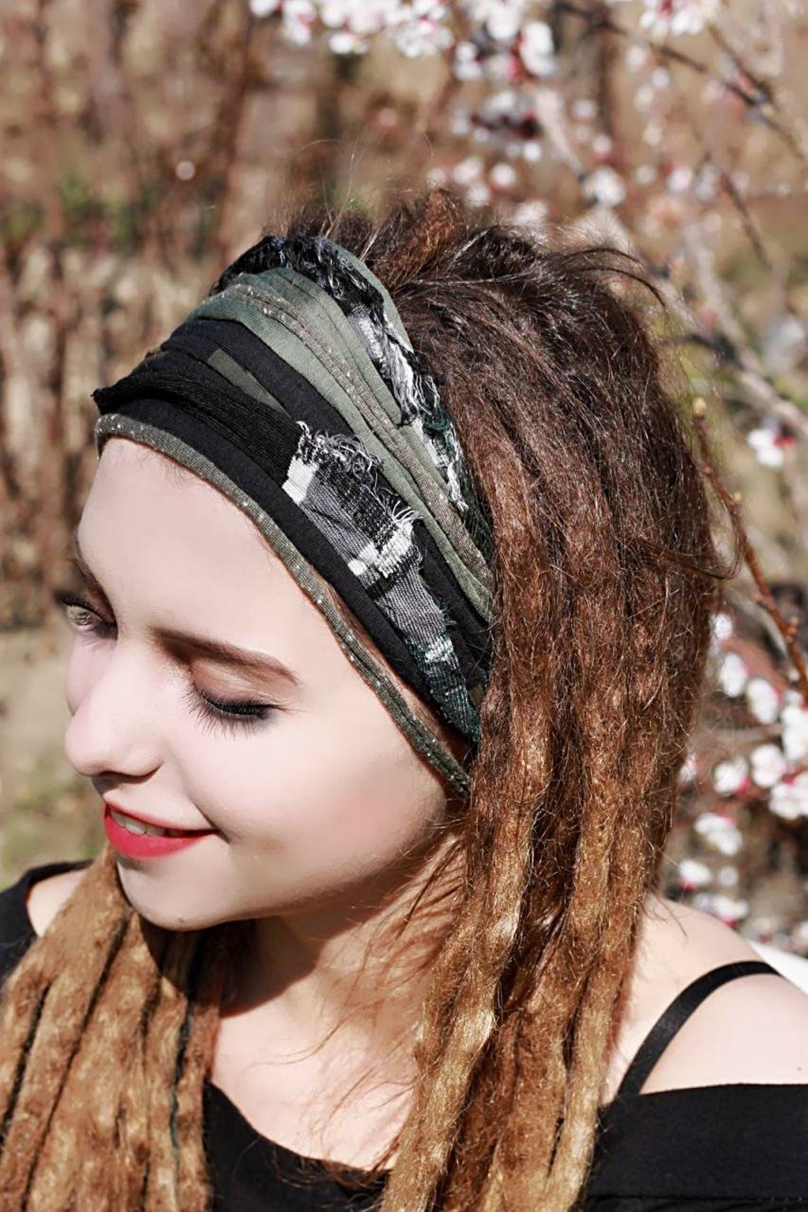 Dreadlock Accessories Dread Wrap Headband Self Tie Adjustable | Etsy