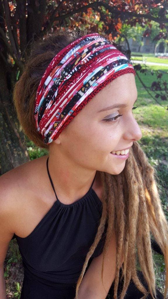 Red Hair Scarf Red Head Scarf Tribal Coachella Burning Man | Etsy