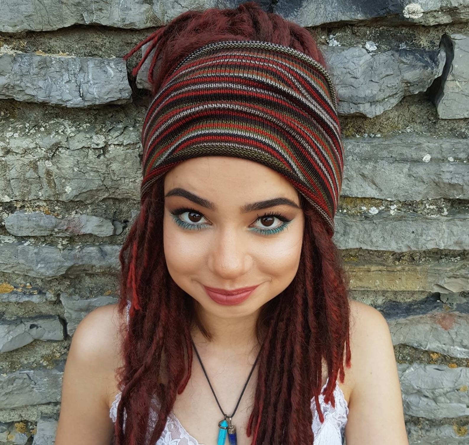 EARTH Headband, Autumn Headband, Womens and Mens Headband, DREADLOCK ...
