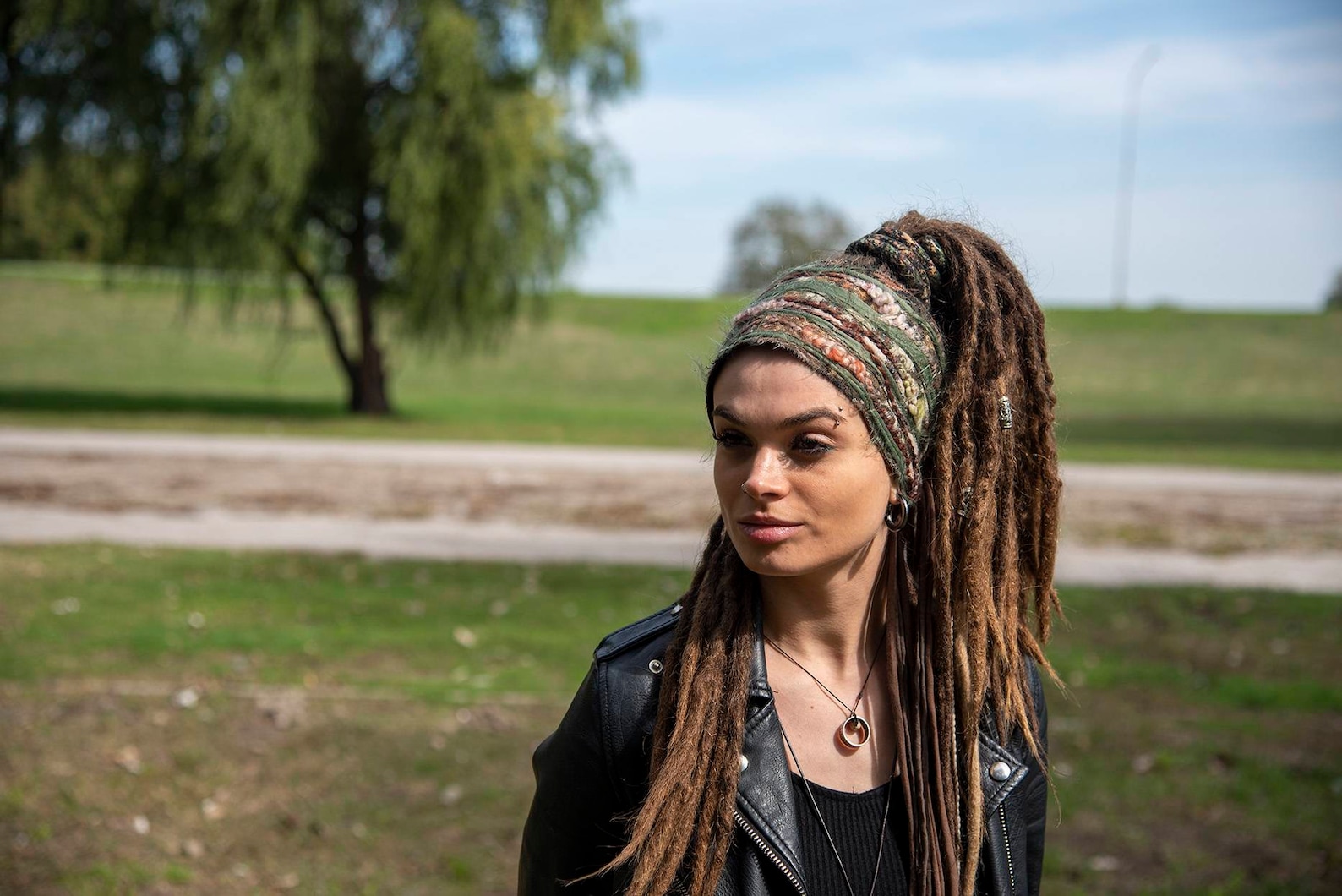 Earthy Headband Dreadlock Accessories Dead Wrap Loc Tie Distressed ...