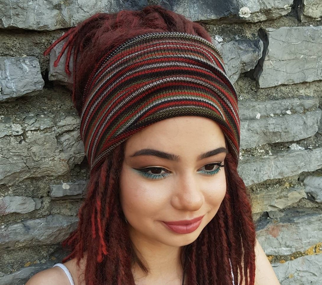 EARTH Headband, Autumn Headband, Womens and Mens Headband, DREADLOCK ...