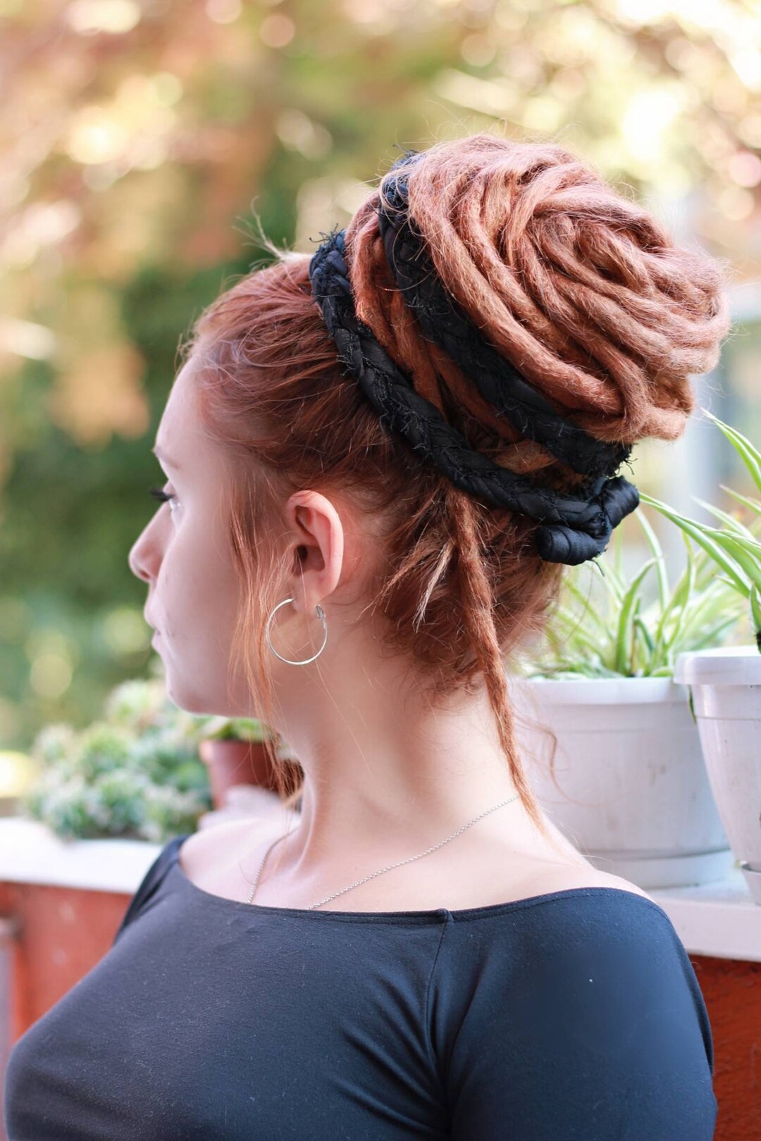 Extra Long Braid LOC TIE Bendable Dread Tie up Dreads Wired Dread Tie ...