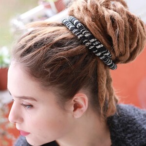 BLACK LOC TIE Bendable Dread Ties Dreadlock Accessories Loc Accessories ...