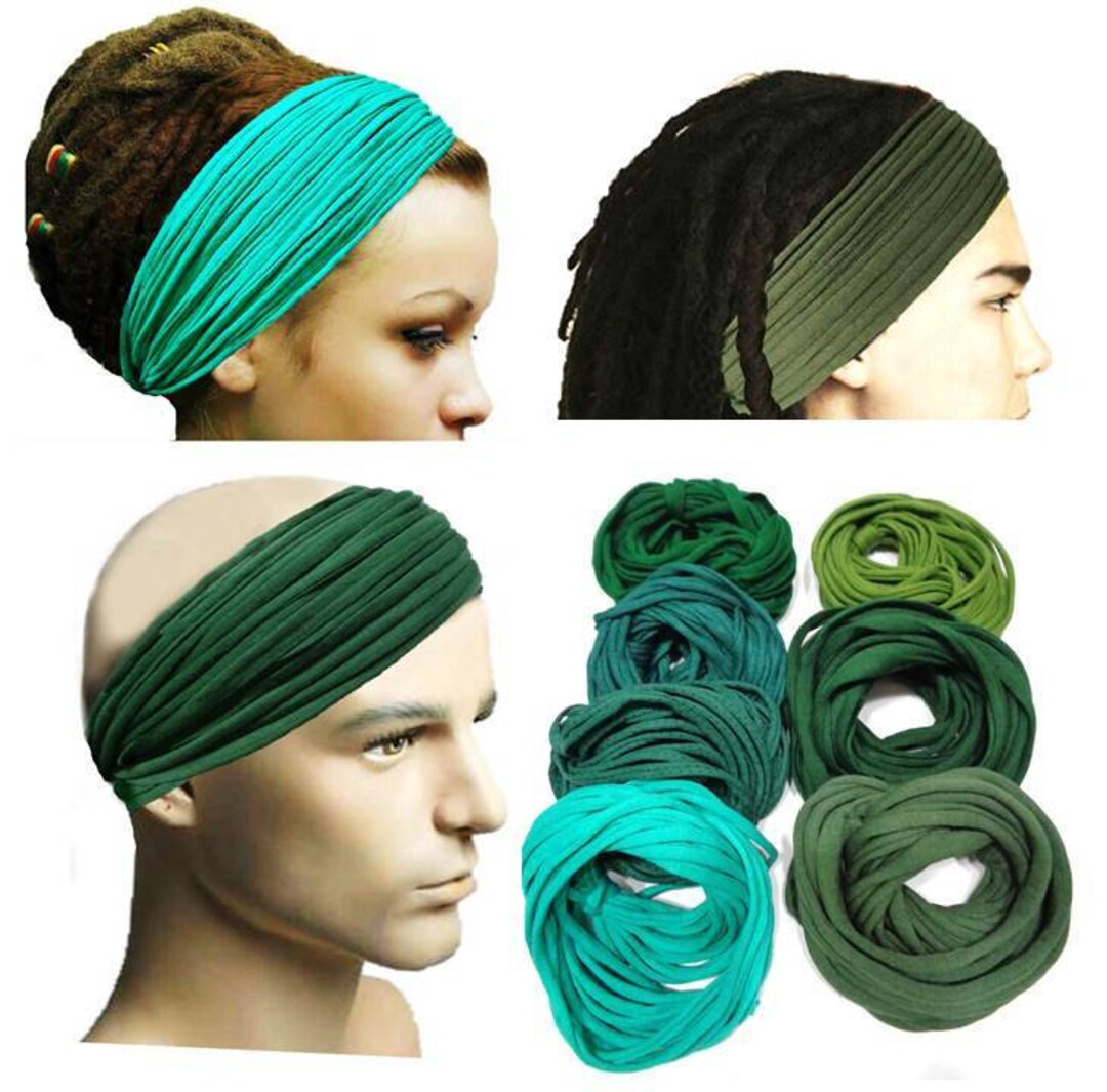 Mens Girls Headband Dreadlock Headband Head Wrap Head Scarf Wide ...