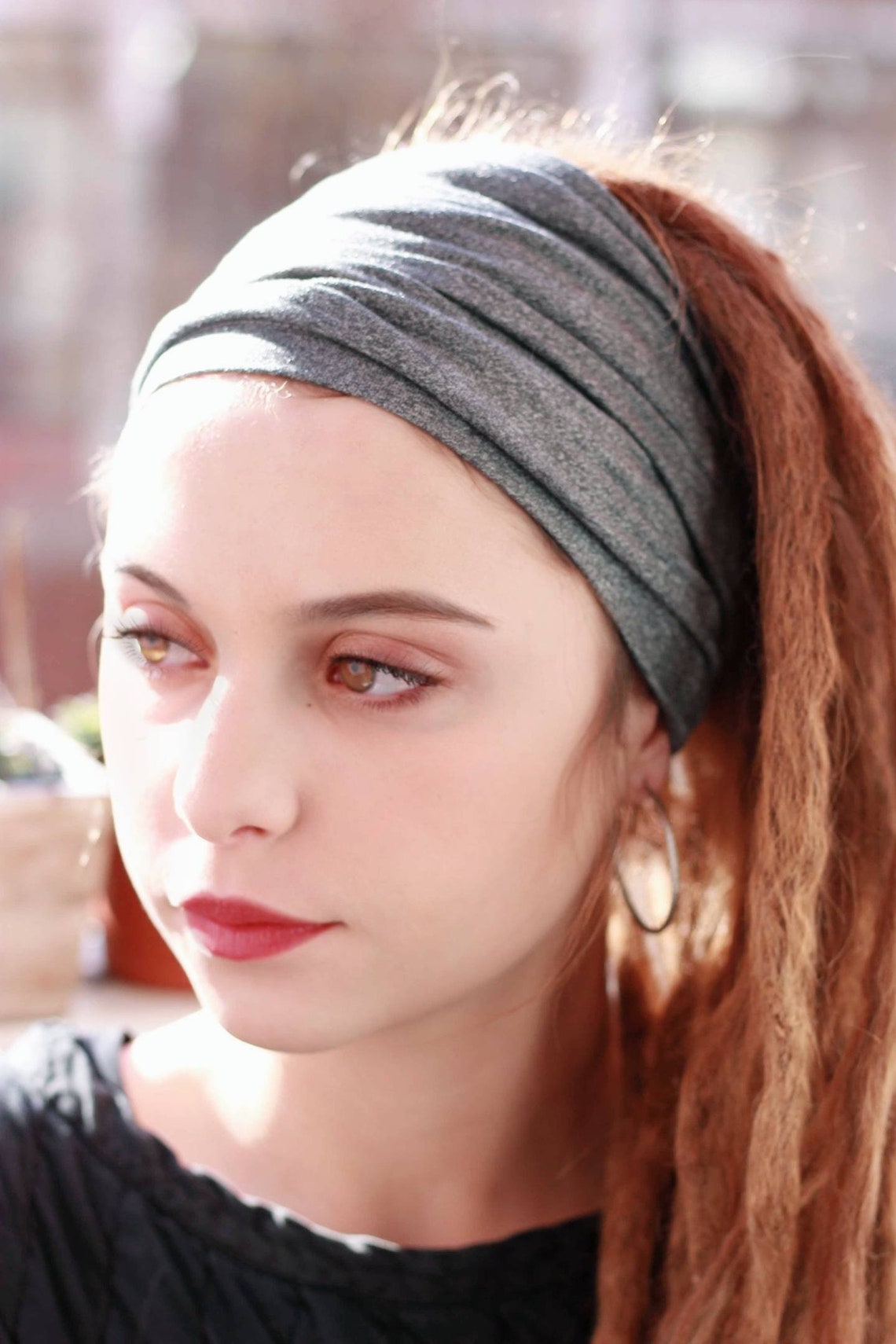 Dreadlock Tube Headband Wide Yoga Headband Boho Headband - Etsy