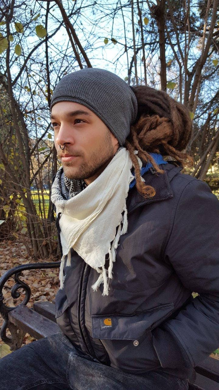 Knitted Headband for Men Head Scarf Head Wrap Charocal | Etsy