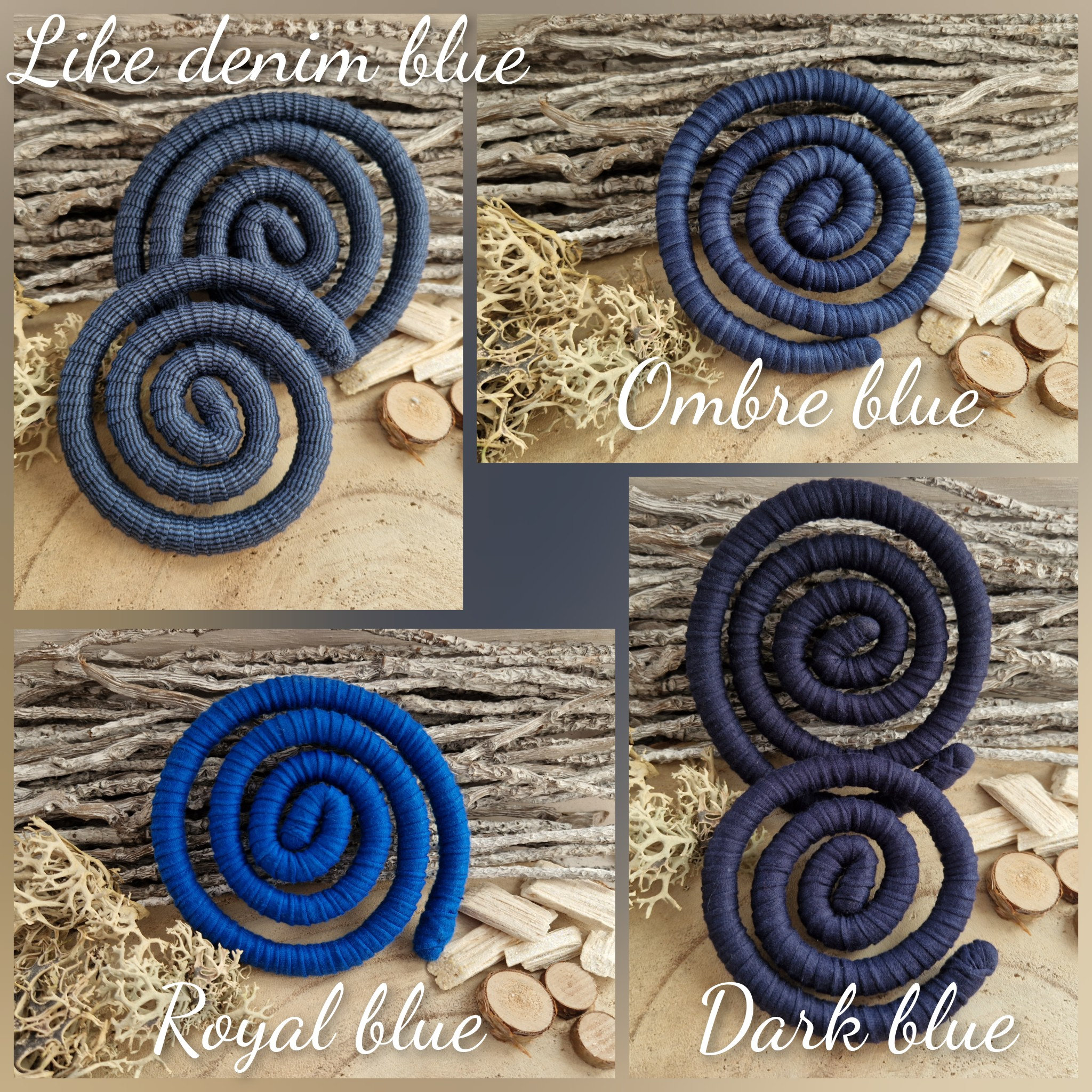 BLUE Loc Tie Dread Ties Loc Ties Dreadlock Accessories Wired Loc ...