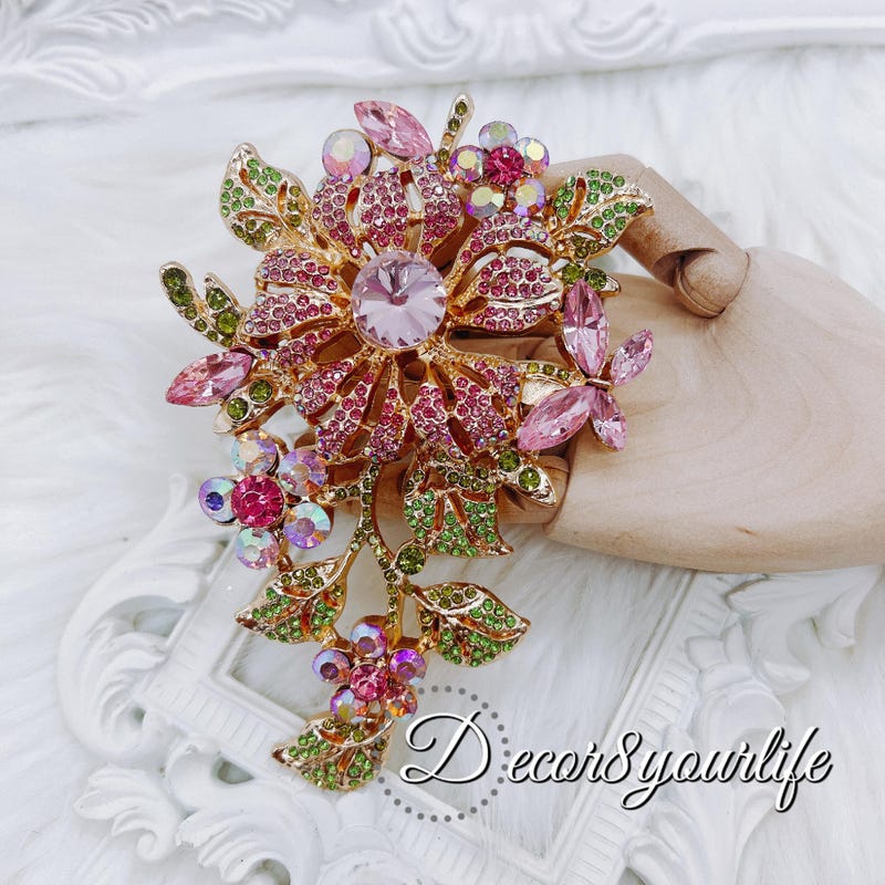Rhinestone Brooches - Etsy