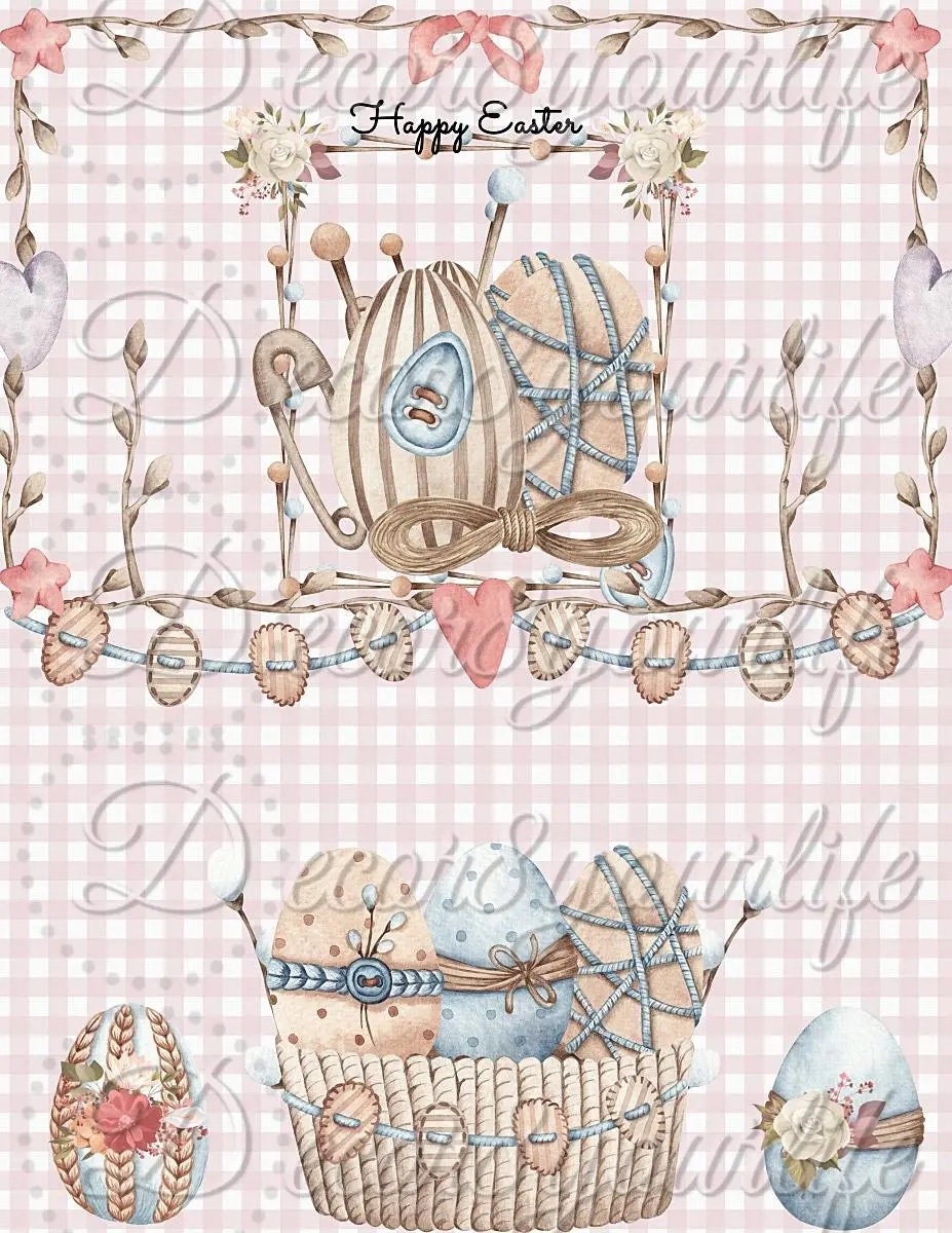 Easter Crafts Digital Scrapbook Paper Kit. Scrapbook Paper Pack ...