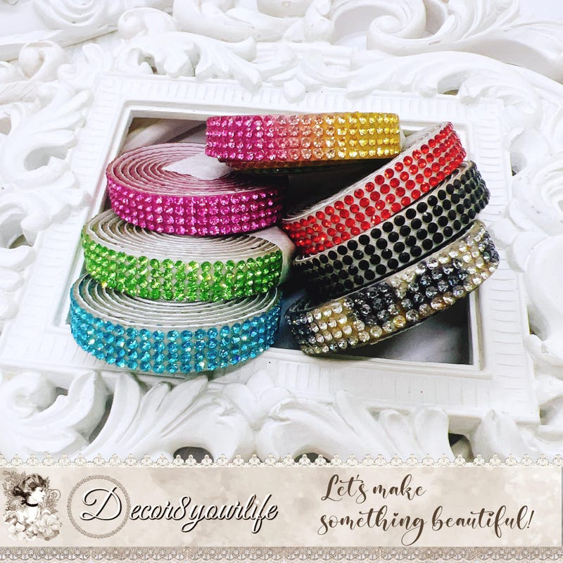 Rhinestone Strip - Etsy