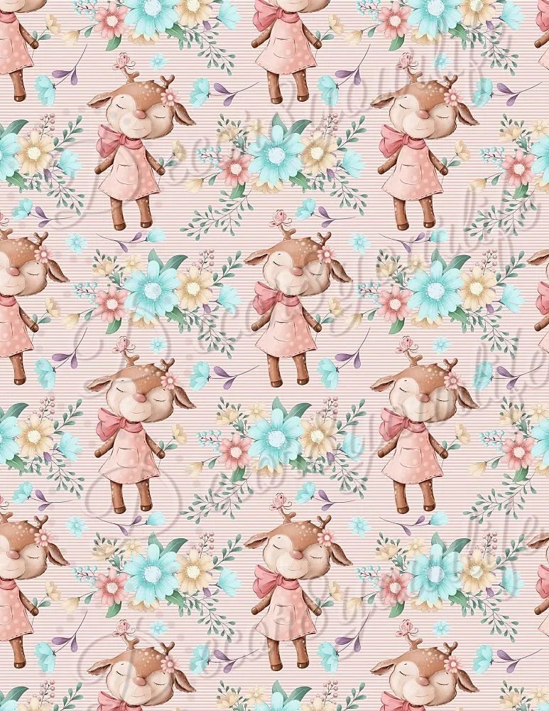 Kawaii Crush Digital Scrapbook Paper Collection Valentine's Day Cute ...