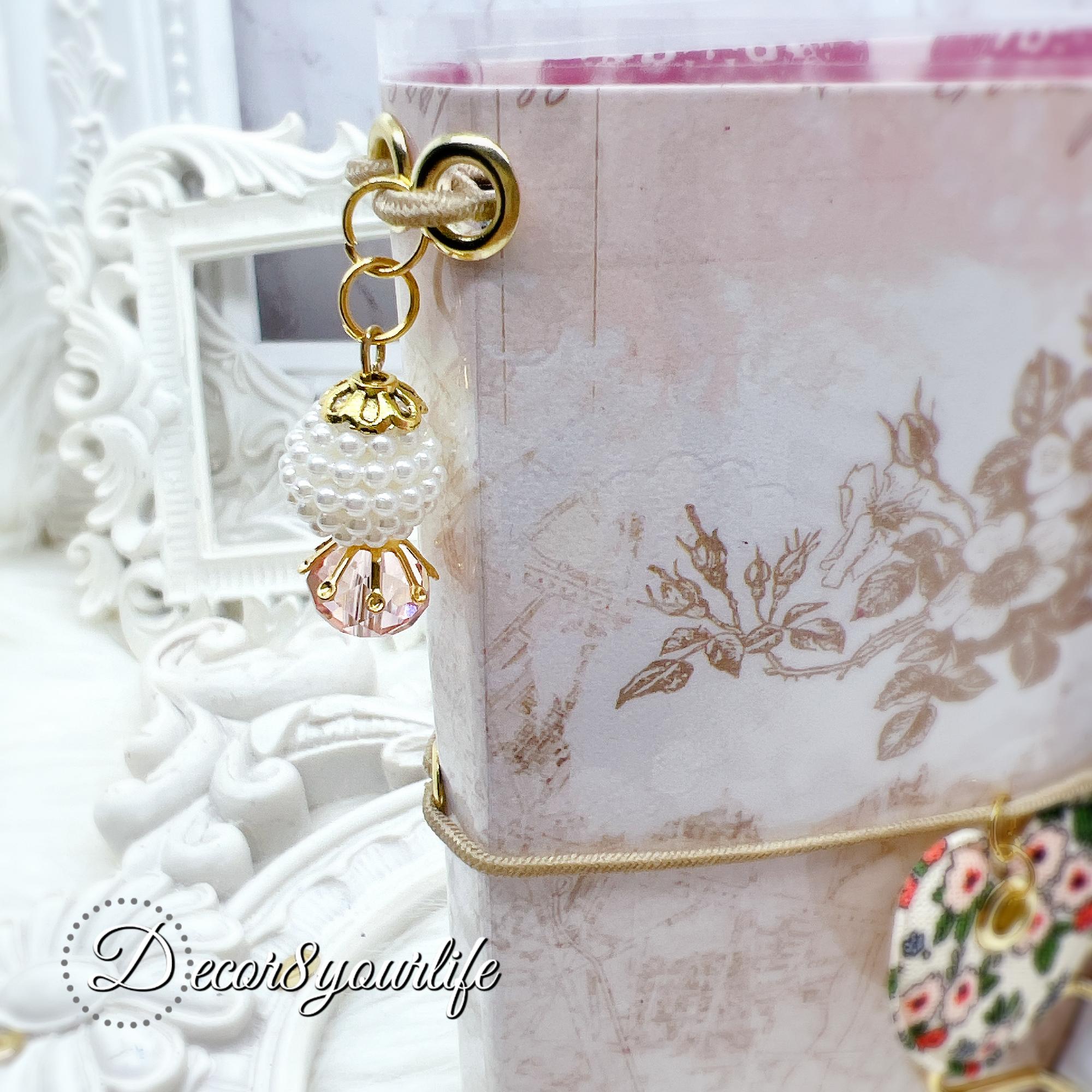 Traveler's Notebook,micro Tn,laminated Travelers Notebook,beaded Charms ...