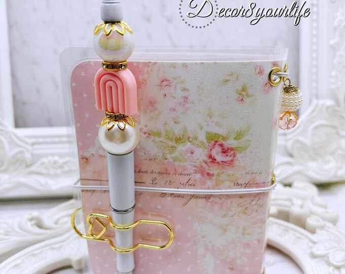 Shabby Chic Handmade, Laminated, Micro Size Traveler's Notebook With ...