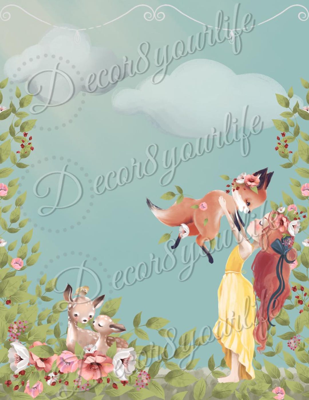 Fall Scrapbook Paper Pack Cute Critters by Decor8yourlife 8.25x10.75 ...