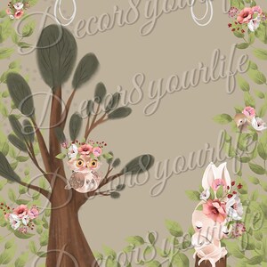 Fall Scrapbook Paper Pack | Cute Critters by Decor8yourlife | 8.25x10 ...