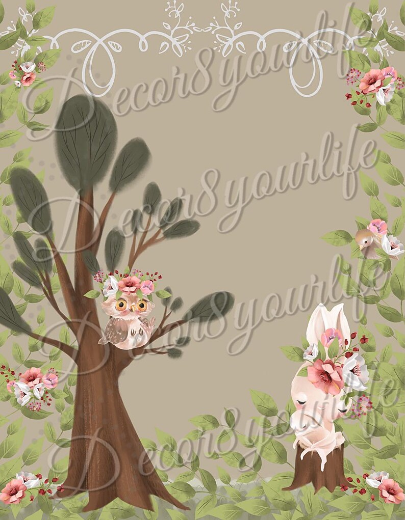 Fall Scrapbook Paper Pack | Cute Critters by Decor8yourlife | 8.25x10 ...