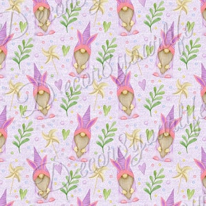 Easter Scrapbook Paper,gnomes,easter Scrapbook Paper With Gnomes ...