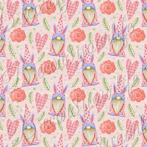 Easter Scrapbook Paper,gnomes,easter Scrapbook Paper With Gnomes ...