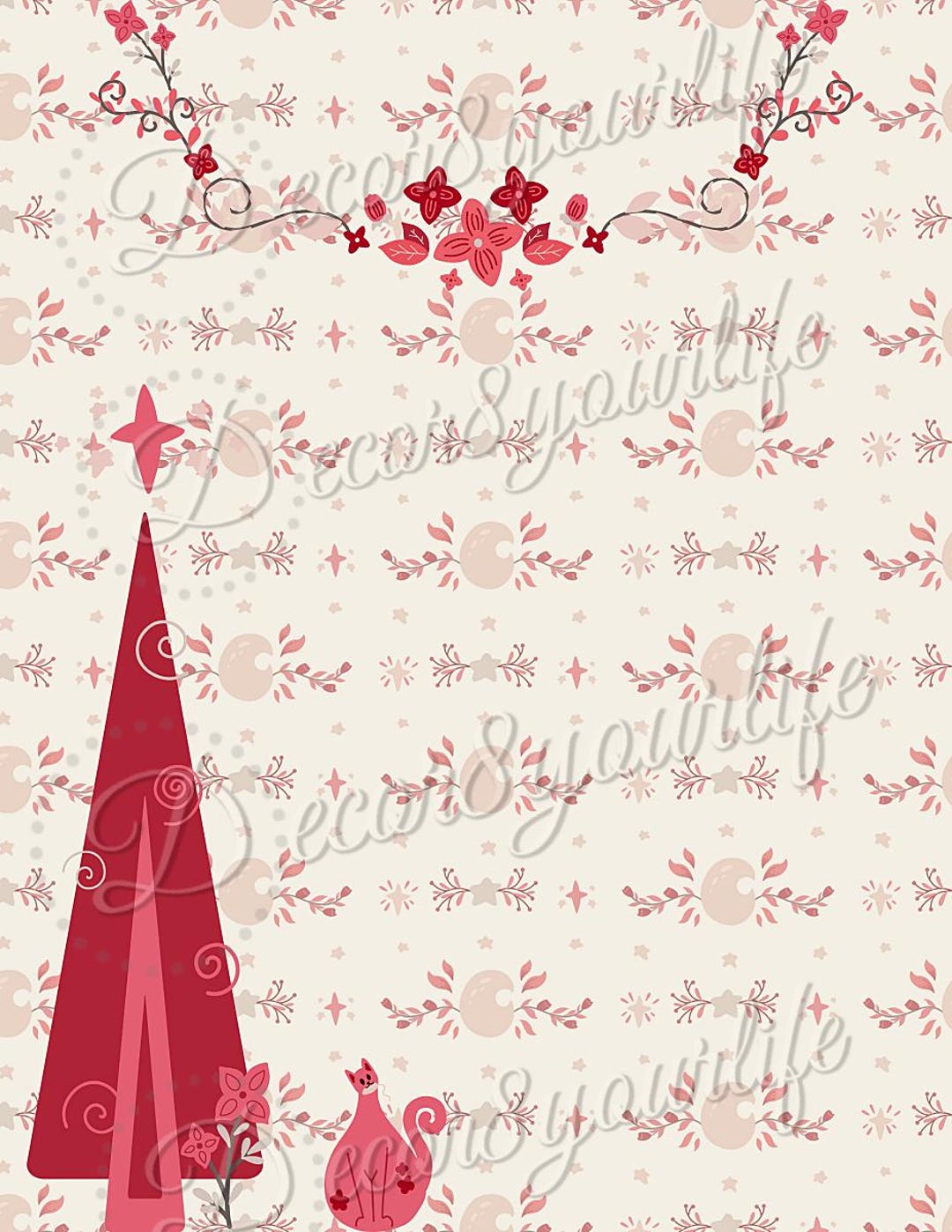 Christmas Scrapbook Paper: Winter Vibes a Modern Christmas Paper ...