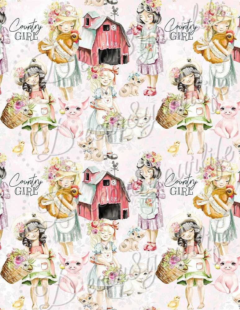 Country Critters Digital Scrapbook Kit. Download and Print for Journals ...