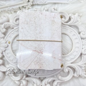 Traveler's Notebook,micro Tn,laminated Travelers Notebook,beaded Charms ...