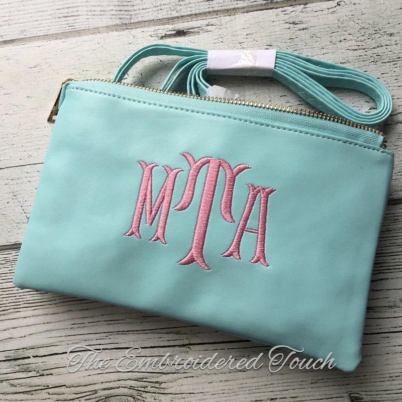 Monogram Clutch - Etsy