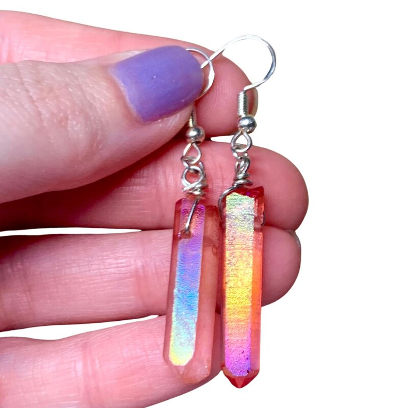 Ruby Aura Quartz - Etsy