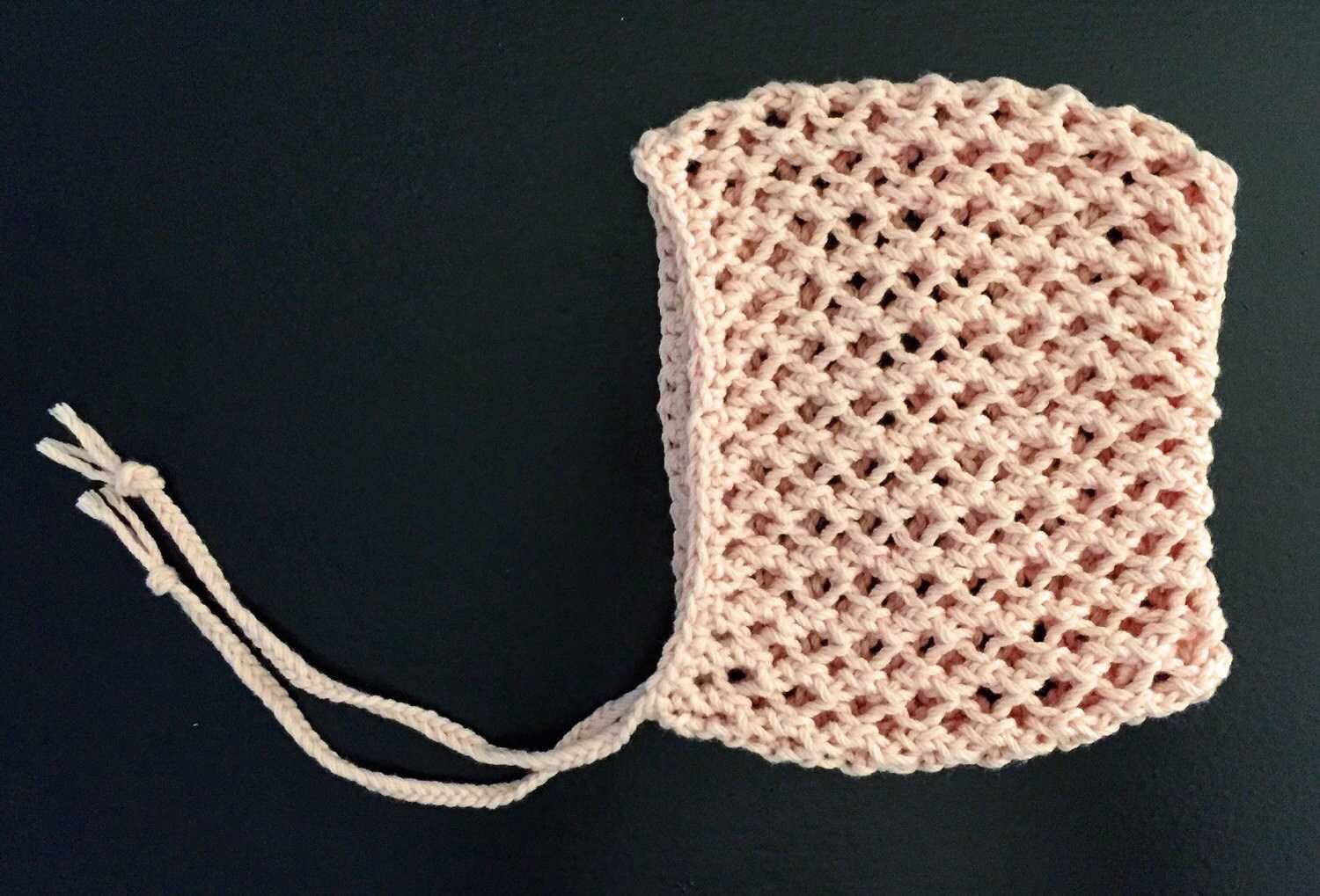 Knitting Pattern - Lacey Eyelet Baby Bonnet - Etsy