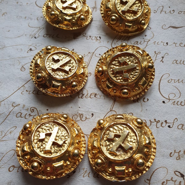 Embossed Buttons - Etsy