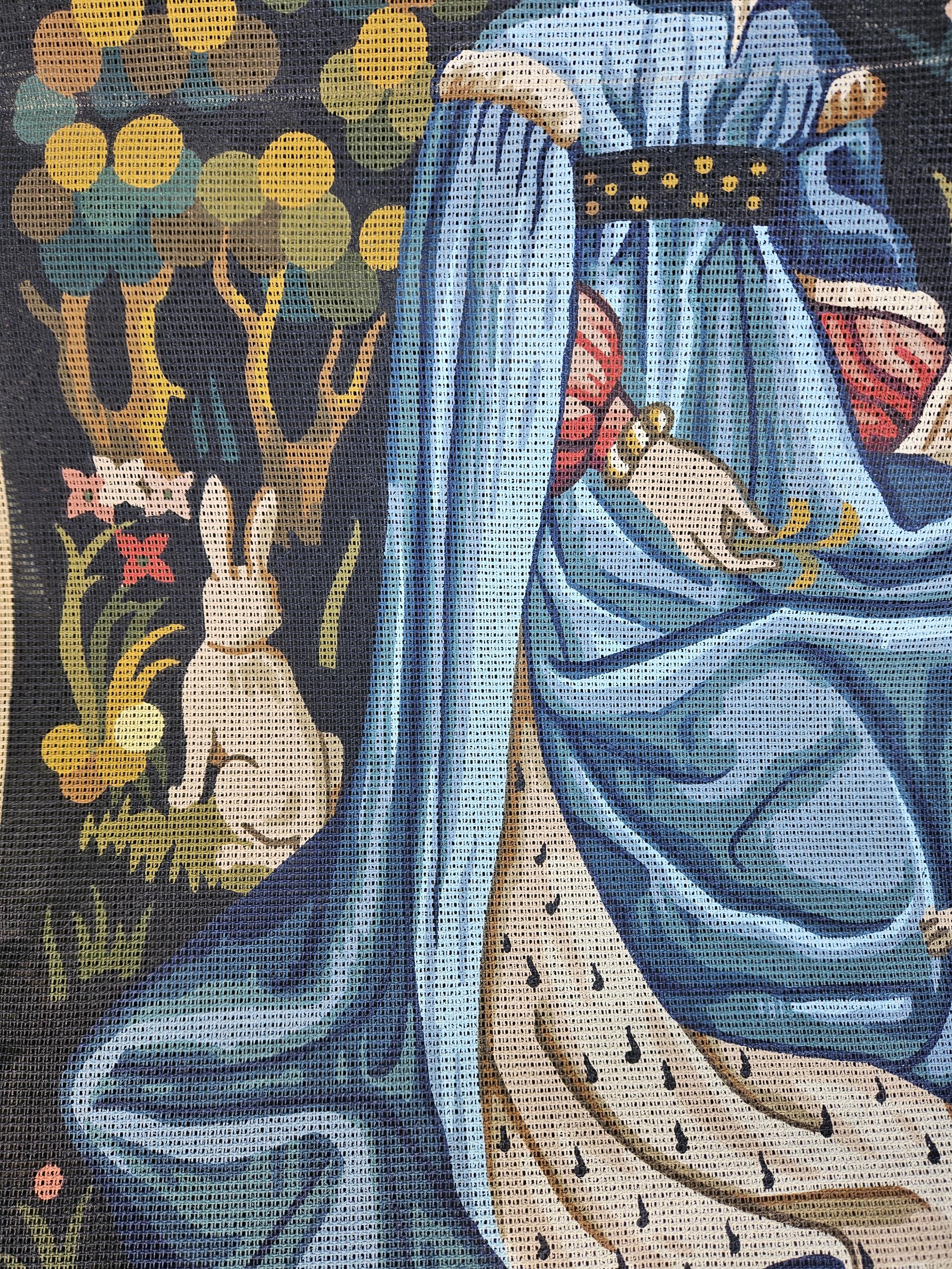 RARE Vintage French ROYAL PARIS Medieval Tapestry Broderie Template-l ...
