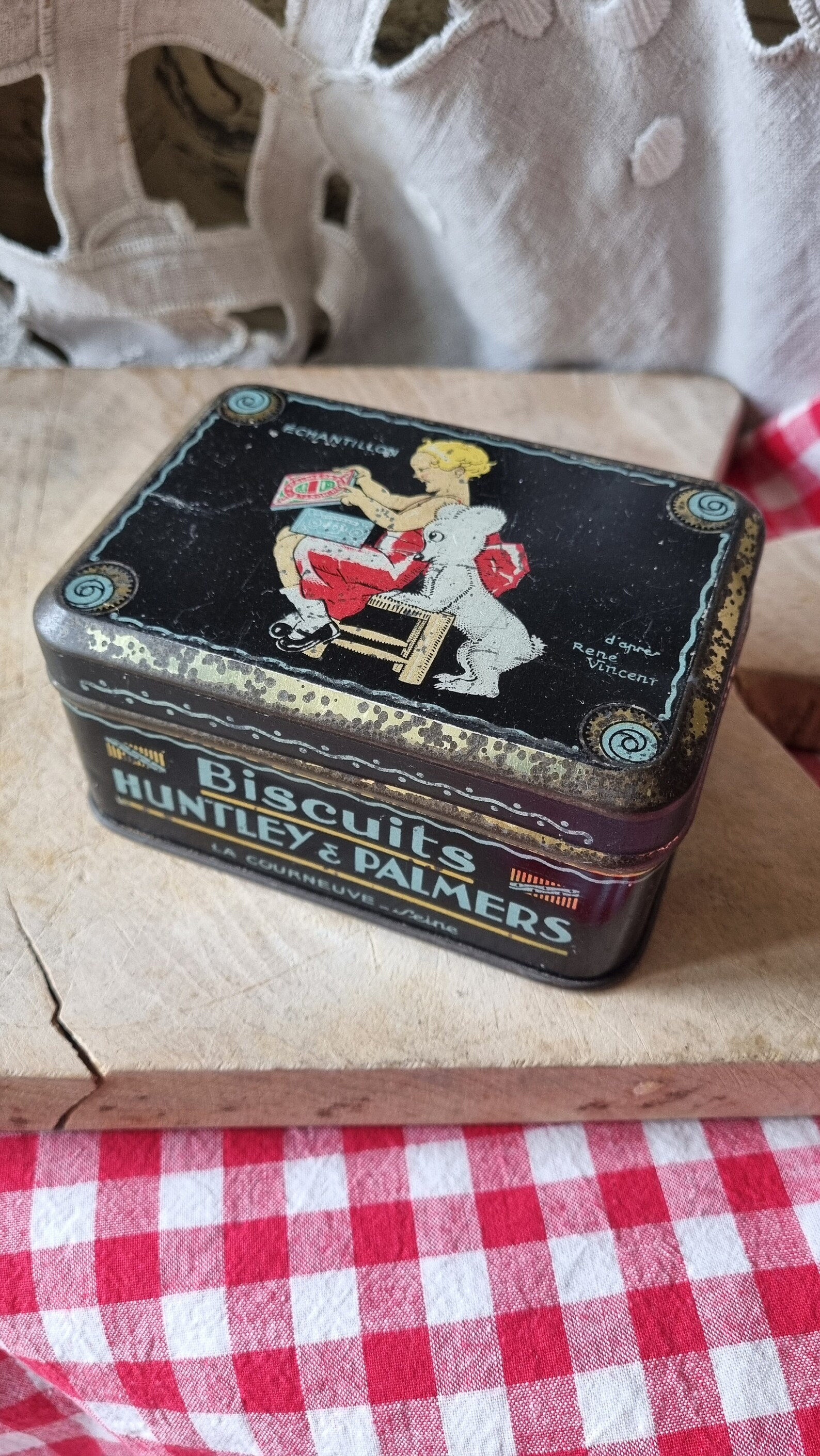 RARE Antique French Art-deco 1920's Publicité Pour Les Biscuits Huntley ...