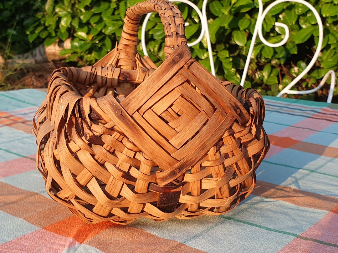 Miniature Rustic Antique French Panier-unique Artisanal Handcrafted ...