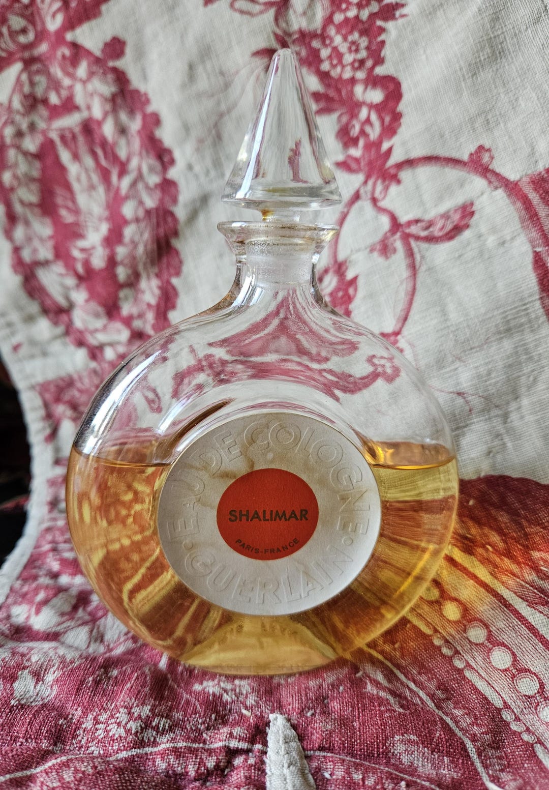 RARE Vintage French Guerlain SHALIMAR Paris Eau De Cologne Flacon ...