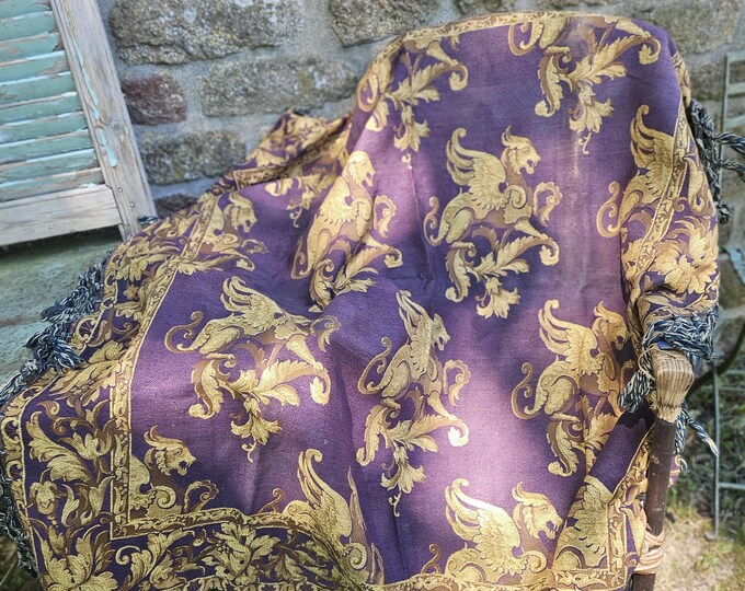 Stunning Rare 19thc Antique French Throw-medieval Dragons Featuring ...