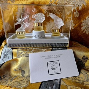 STUNNING Rare Vintage French LALIQUE 1st Coffret Miniature Flacons ...