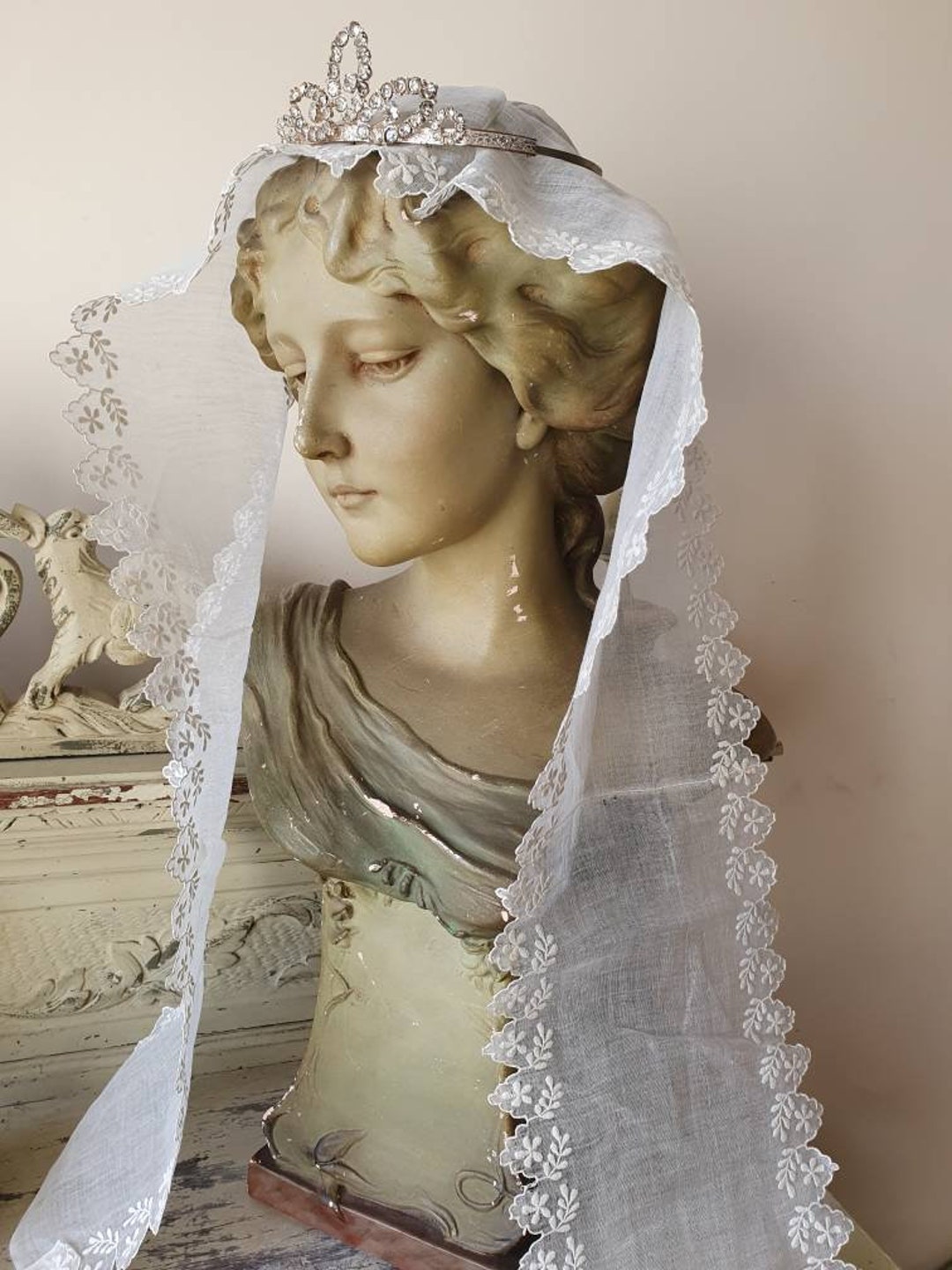 Stunning Sparkling Vintage French Rhinestone Embellished Tiara ...