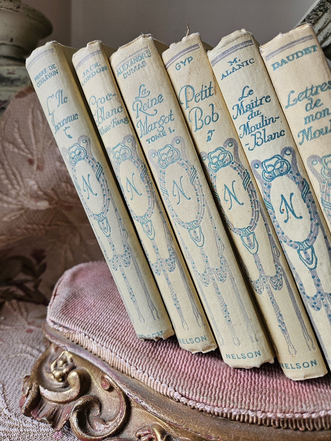 Exquisite Batch of Six X Antique French Paris-printed Petit NELSON ...