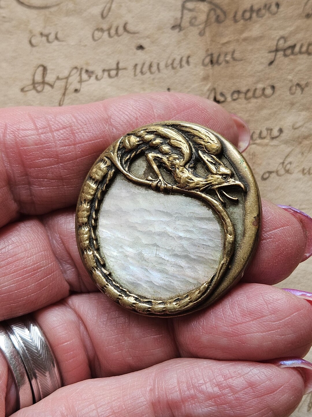 Stunning RARE Antique French Paris Art-nouveau Collectable Mother of ...