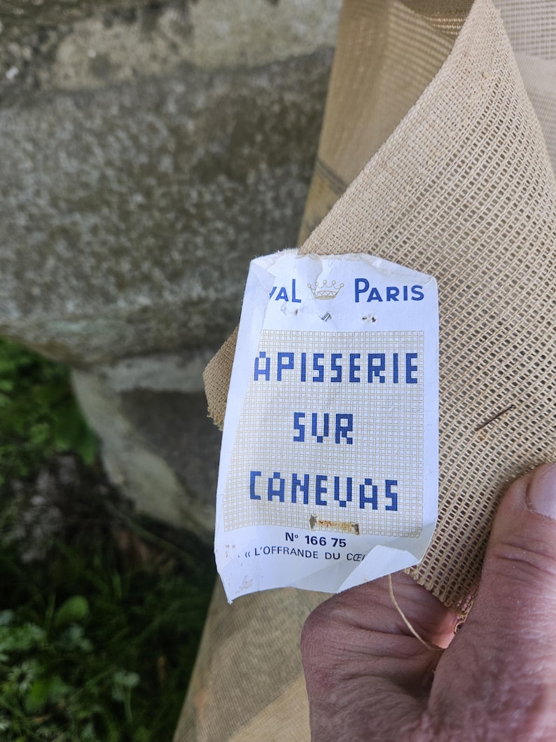 RARE Vintage French ROYAL PARIS Medieval Tapestry Broderie Template-l ...